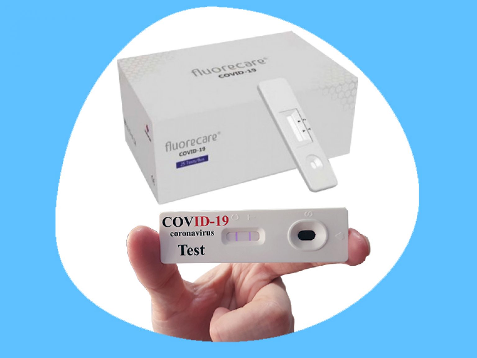 KIT TEST RAPIDE COVID 19 FLUORECARE SARS-COV-2